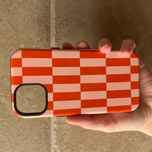 Gradient Patterned Orange and Pink Magsafe Tough iPhone Case iPhone 15 ...