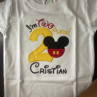 Mickey Mouse 2nd Birthday Shirt, 2nd Birthday Disney Shirt, Mickey ...