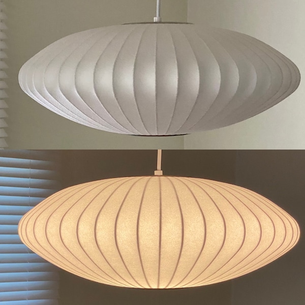 Mid Century Bubble Discus Pendant Lamp - Etsy