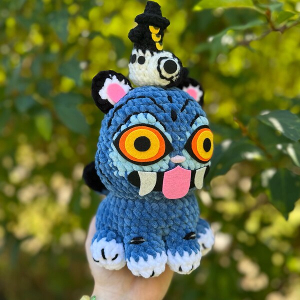 Blue Tiger and Bird (2-in-1) Pattern *digital Download PDF Pattern* - Etsy