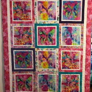 Exploding Heart Quilt Kit Using Tula True Colors Fabrics | Etsy