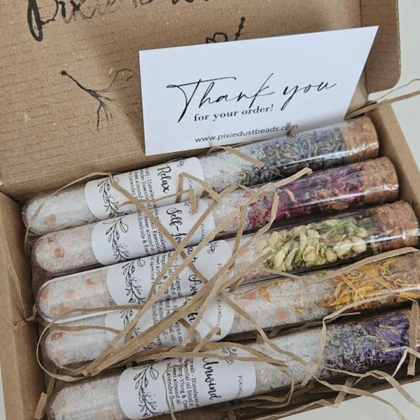 Bath Salts Tube Bath Salt Bath Salt Bath Salt Favors Spa Gift Natural ...