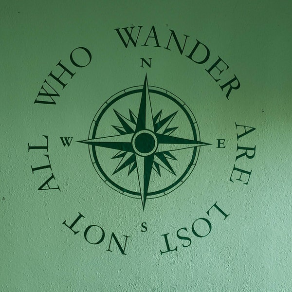 Not All Who Wander Are Lost Compass Removable Vinyl Decal - Adventure ...