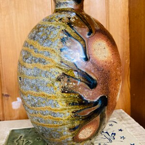 Wood Fired Vase Ikebana Stingray Rustic Pottery Primitive Ceramics - Etsy
