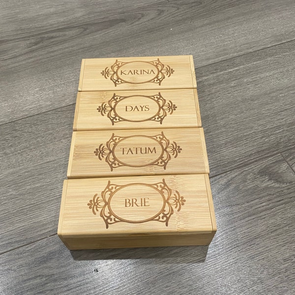 Personalized Wooden Glasses Case, Engraved Glasses Box, Wooden ...
