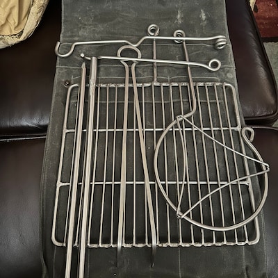 Hand Forged Long Tongs 35 Cm 14'' Grabber, Grill Tool, Campfire Tool ...