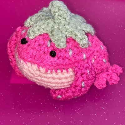 Crochet Strawberry Frog Pattern PDF Only English Amigurumi Pattern Frog ...
