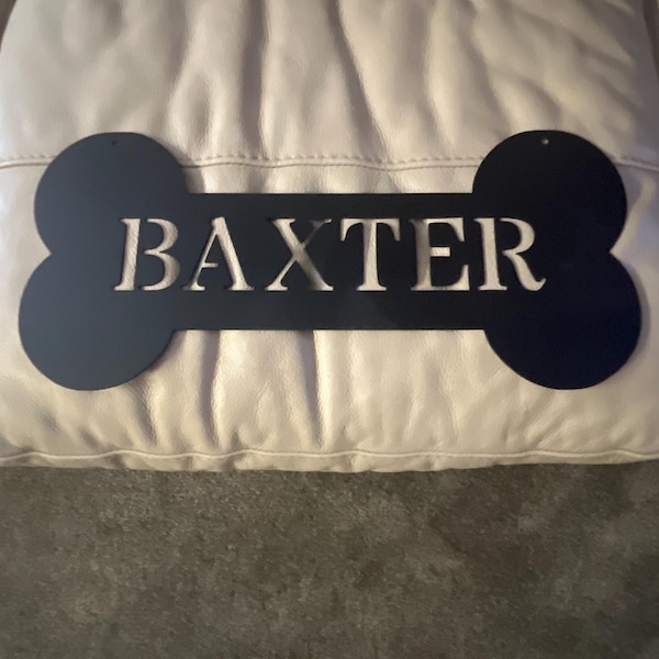 Dog Bone Sign With Name, Dog Bone Name Plate, Custom Sign - Etsy