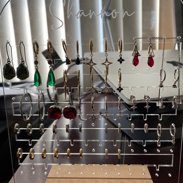 Personalized Jewelry Display, Jewelry Stand, Girls Room Decor, Earring ...