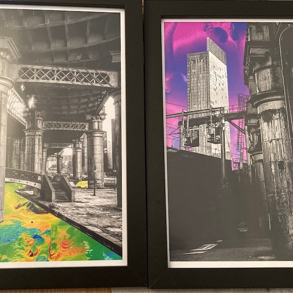 Deansgate Print Augmented Reality Photography Manchester Photo Art AR ...