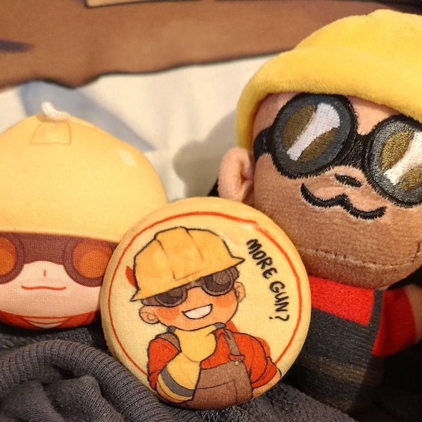 Big Squishy Fabric TF2 Buttons (2.5") - Etsy