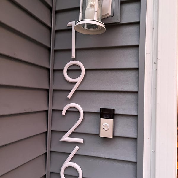 NO DRILLING REQUIRED 7.5" Vinyl Siding House Numbers Black or White - Etsy