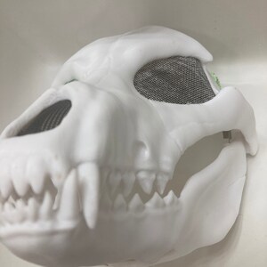Wolf Skull Realistic Bone Spooky Mask Movable Moving Hinge - Etsy