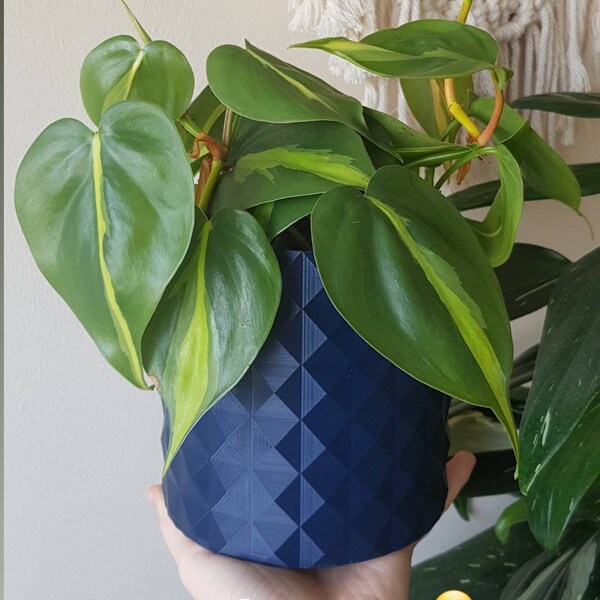 Geometric Spike Textured Plant Pot - Plant Based Plastic - SEVERAL ...