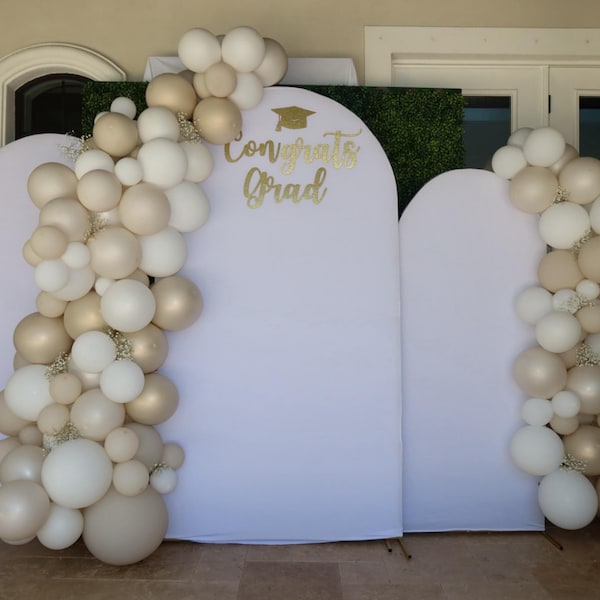Congrats Grad Backdrop Sign With Graduation Cap, Graduation Party Decor ...