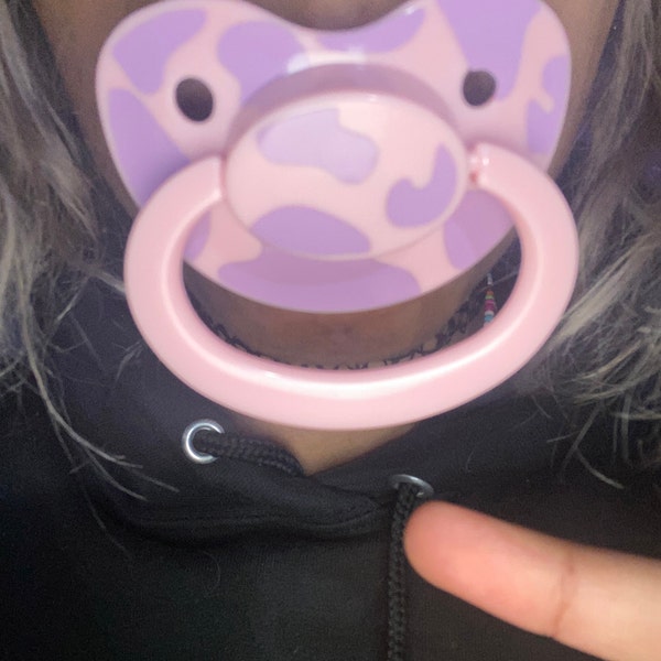 Cow Print ADULT Pacifier (custom Color) - Etsy