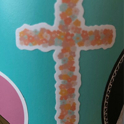 Cross Sticker Christian Decals Jesus Stickers - Etsy