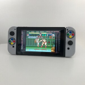 Custom Super Famicom Themed Nintendo Switch Joy-con Joycon Controllers ...