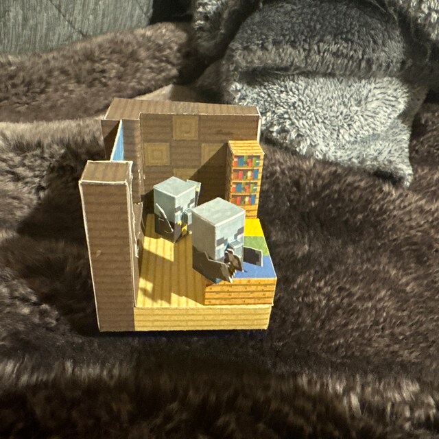 Papercraft Minecraft House Mansion Wood Mansion. Papercraft Diorama