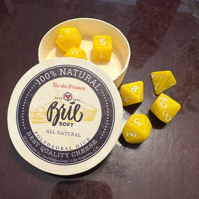 Cheese Themed Dice Set D&D Dice DND - Etsy