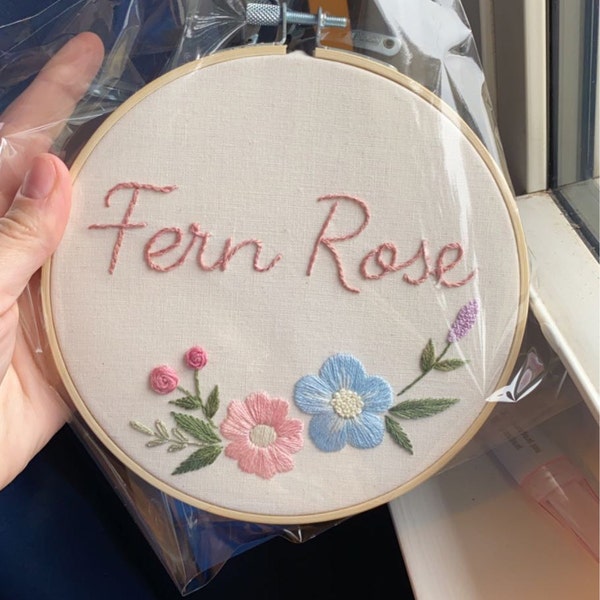 Embroidery PDF Pattern, Hand Embroidery, Floral Embroidery Hoop ...