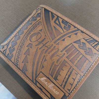 Leather Wallets From Men Bense Laser Marked - Etsy