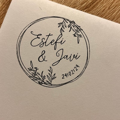 CUSTOM WEDDING STAMP, Wedding Stamp, Personalized Wedding Stamp ...