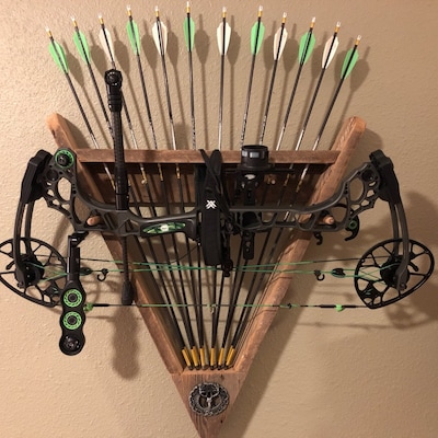 Barn Wood Bow & Arrow Rack for Archery - Etsy