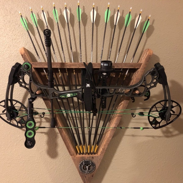 Barn Wood Bow & Arrow Rack for Archery - Etsy