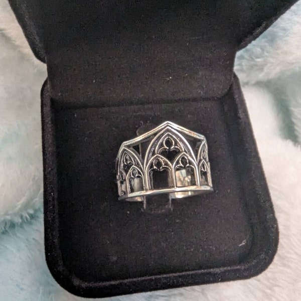 Cathedral Door Ring Church Window Ring Gothic Cathedral Ring Silver 925 ...