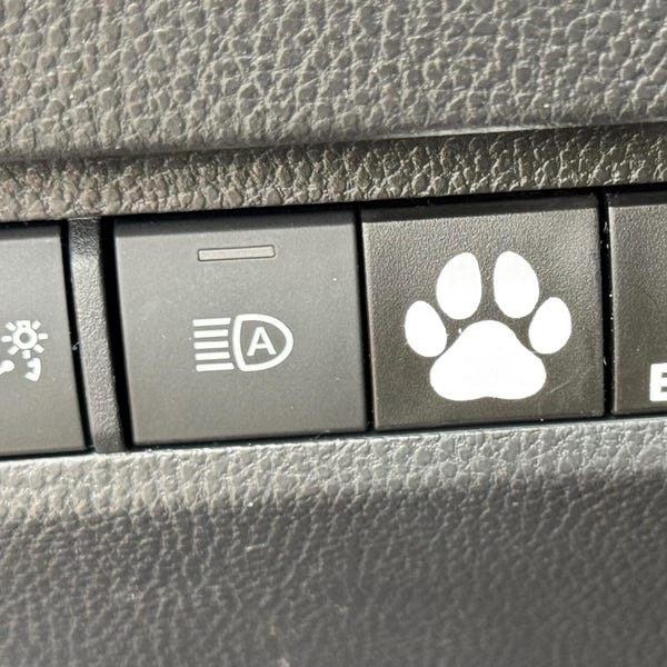 Eject Button Decal, Car Decal, Eject Passenger Button, Blank Button ...