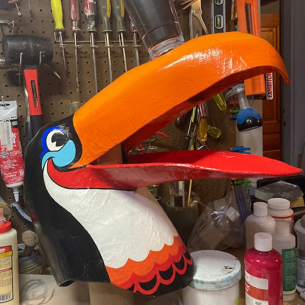 Toucan Papercraft Mask Template PDF Pattern - Etsy UK
