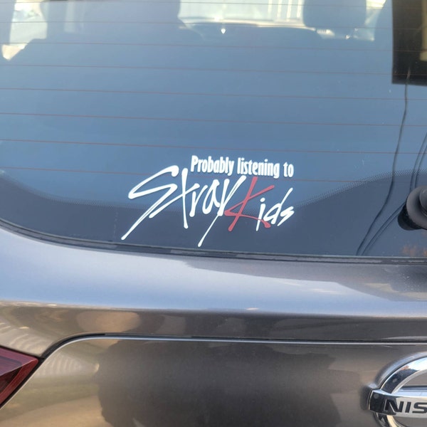Listening to STRAY KIDS Decal (more Colors!) - Etsy