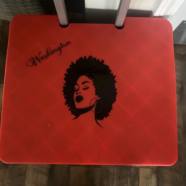 Lori Afro Woman Face Vinyl Decal|african American Woman Decal| Wine ...