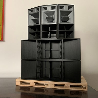 Fiktion-one Res 5 Speaker Set. 3d-printed Miniatures. Sound System ...