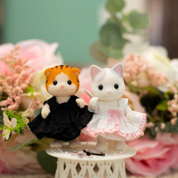Wedding Calico Critters CAKE TOPPER Bridal Custom Decor Centerpiece ...