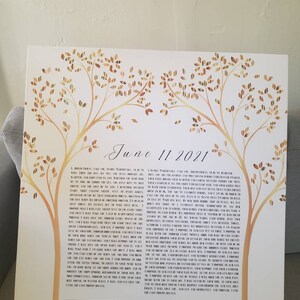 Printable DIY Ketubah, Text Only Modern Customizable, Digital Download ...