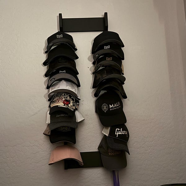 20 Cap Hat Rack / Hat Holder / Cap Rack / Baseball Cap Rack / Trucker ...