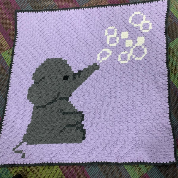 Angel Fishes—c2c Crochet Blanket Pattern Graph | C2C Angel Fish Baby ...