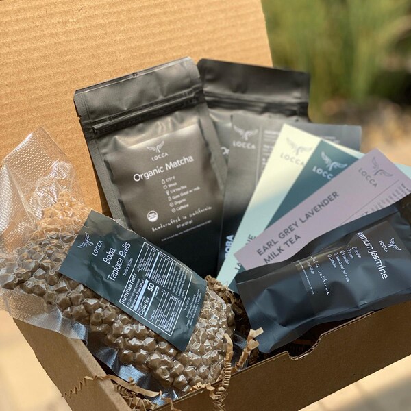 Boba Tea Kit Thai Set, Thai Boba Tea Kit With Thai, Jasmine and Black ...