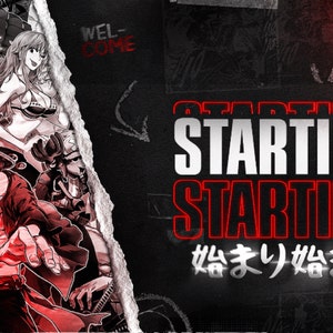 CUSTOMIZABLE Anime Stream Pack NOW ANIMATED / Dark Anime - Etsy