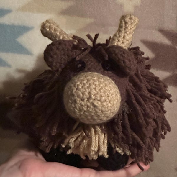 Highland Cow Crochet Pattern - Amigurumi Cow Pattern - Digital Download ...