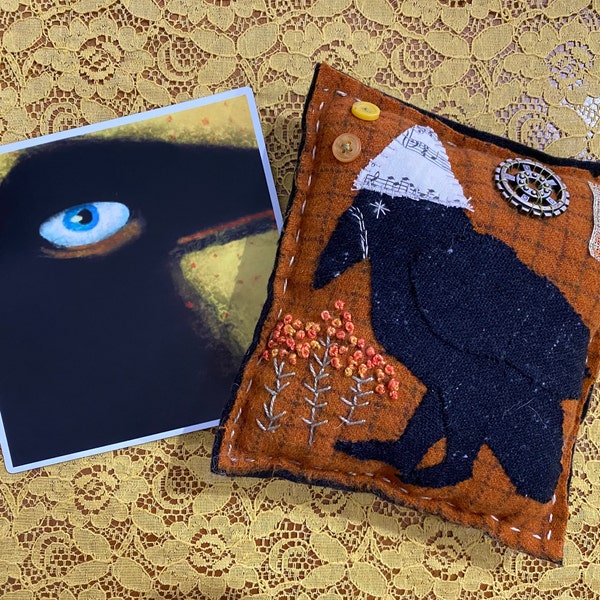 Witch Doll Hildy and Whooey Owl Folk Art Dolls - Etsy