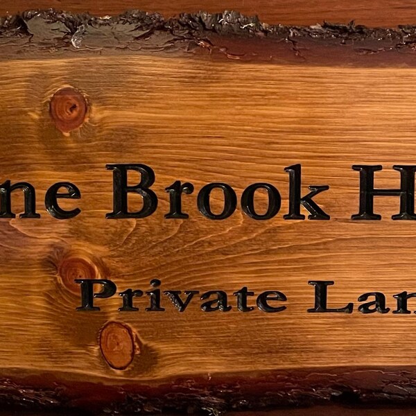 Address Sign Post, Wooden Hanging Sign Post, Home Address Sign Post for ...