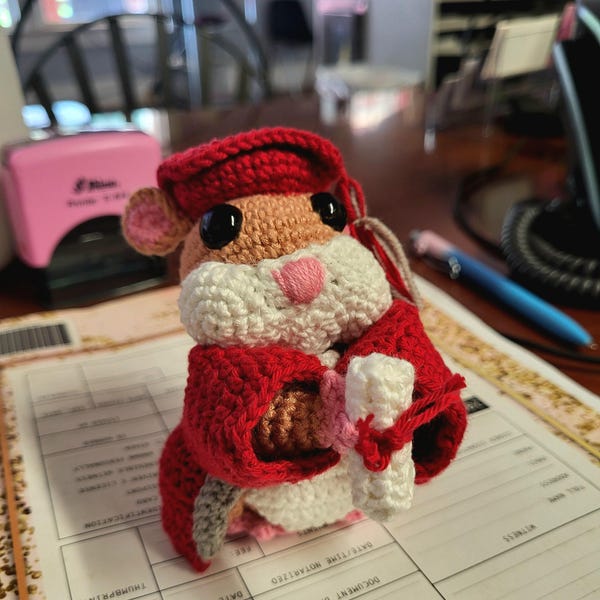 Hamish the Hamster Amigurumi Crochet Pattern - Etsy Australia