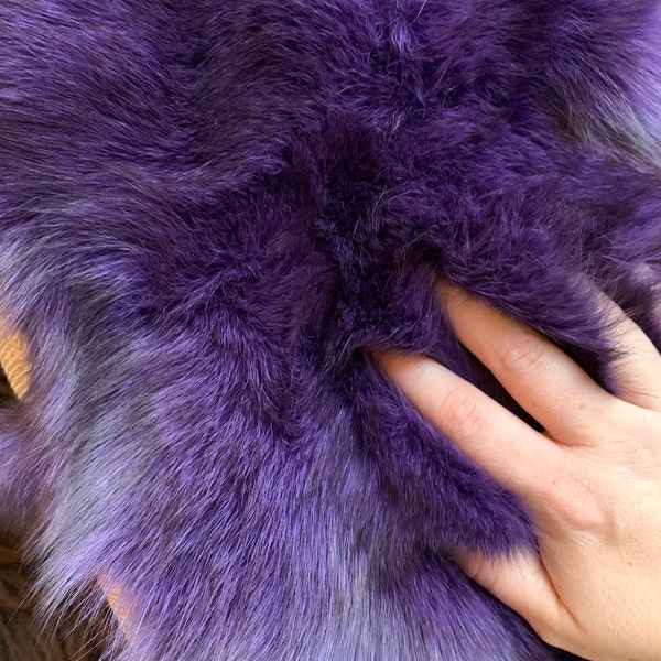 Stripes of Arctic Fox Fur Are Beige With Black Splashes Scrap Fur Fox ...