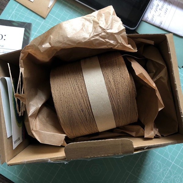 Finest Paper Yarn / Kraft Papercord - Large Bobbin - Knit, DIY, Crochet ...