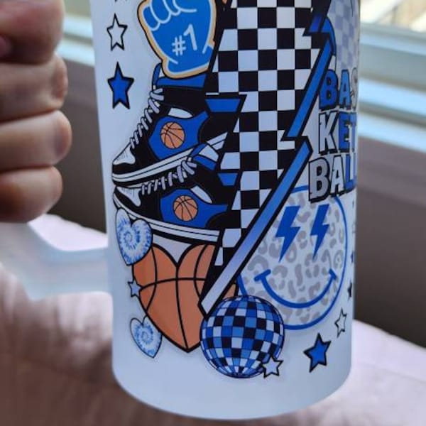 Retro Basketball Sublimation Designs Digital Download, Royal Blue ...