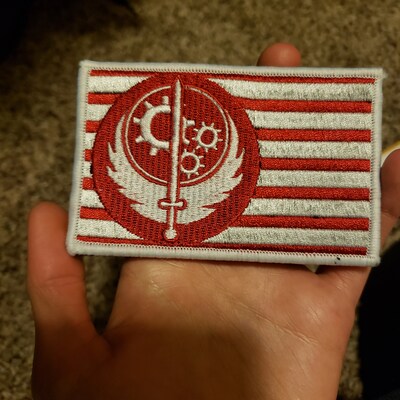 Brotherhood of Steel BOS FLAG Fallout Style Inspired Embroidered ...