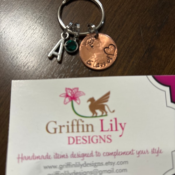 Class of 2024 Penny Keychain Personalized Graduation Gift 2024 High ...
